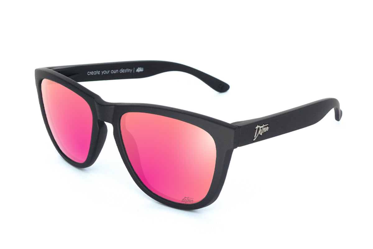 Matte Black - Pink Lemonade Lens Polarized - Essentials – Affinity Bands