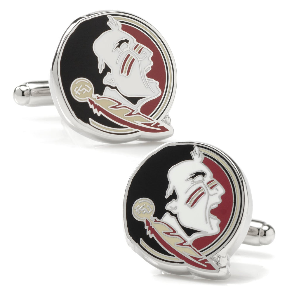 NCAA Florida State Seminole Head Cufflinks – Affinity Bands