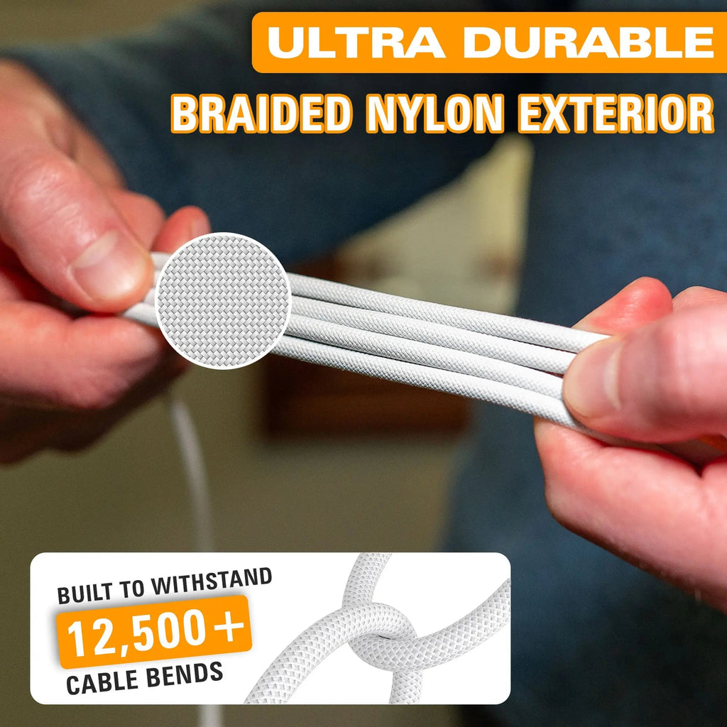 JuiceCord 6-in-1 - 65W Charging Cable (4FT) with USB-A, USB-C, Micro U ...