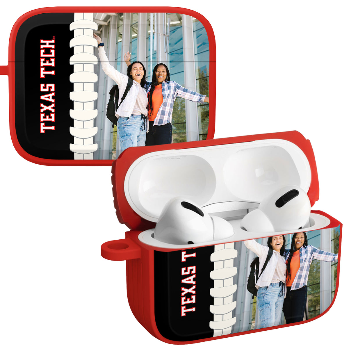 Texas Tech Red Raiders Custom Photo HDX Apple AirPods Pro 1 & 2 Case C ...