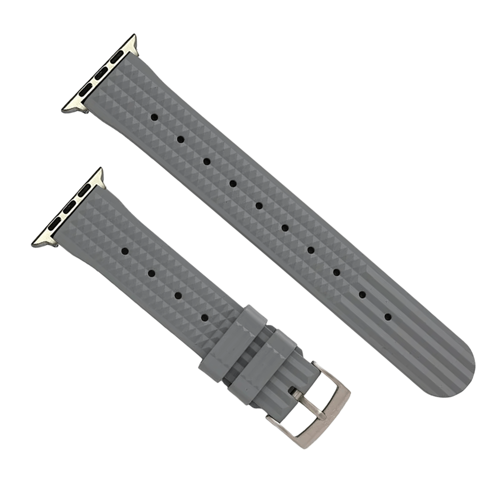 Apple Watch Band - Waffle Rubber - Gray – Affinity Bands